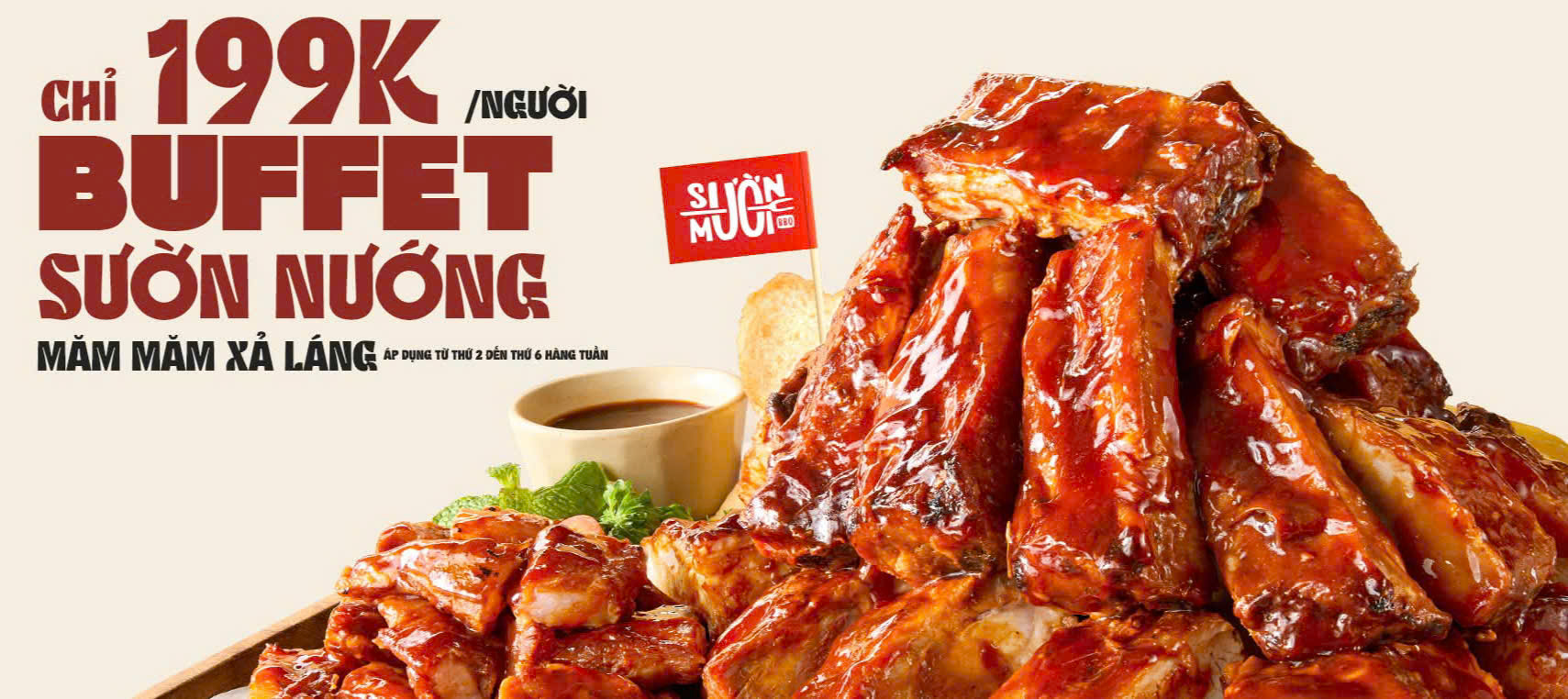 Mặt hàng BUFFET Sườn nướng