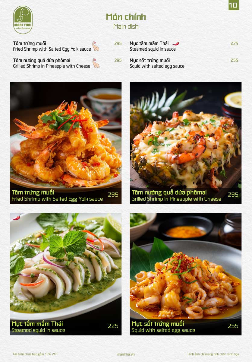 Nhà hàng Mani Thai Nguyễn Đình Chiểu | Hương vị Thái hiện đại