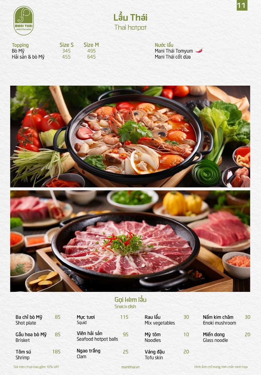 Nhà hàng Mani Thai Nguyễn Đình Chiểu | Hương vị Thái hiện đại