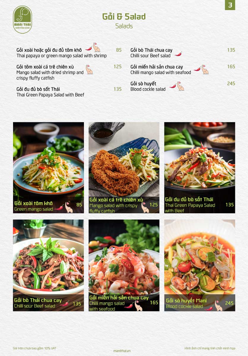 Nhà hàng Mani Thai Nguyễn Đình Chiểu | Hương vị Thái hiện đại