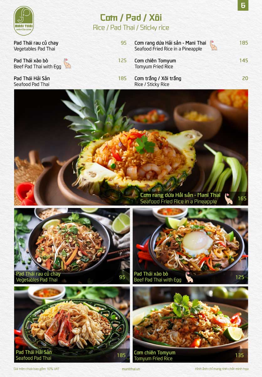 Nhà hàng Mani Thai Nguyễn Đình Chiểu | Hương vị Thái hiện đại