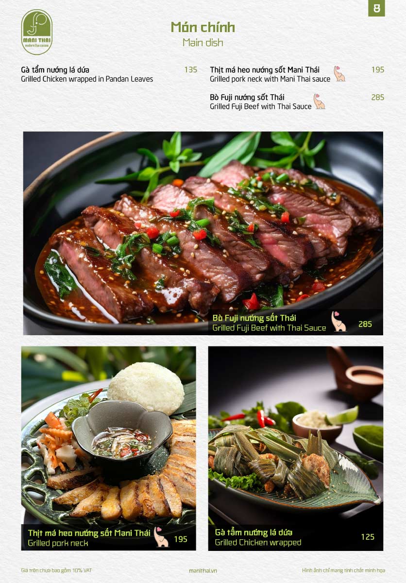 Nhà hàng Mani Thai Nguyễn Đình Chiểu | Hương vị Thái hiện đại