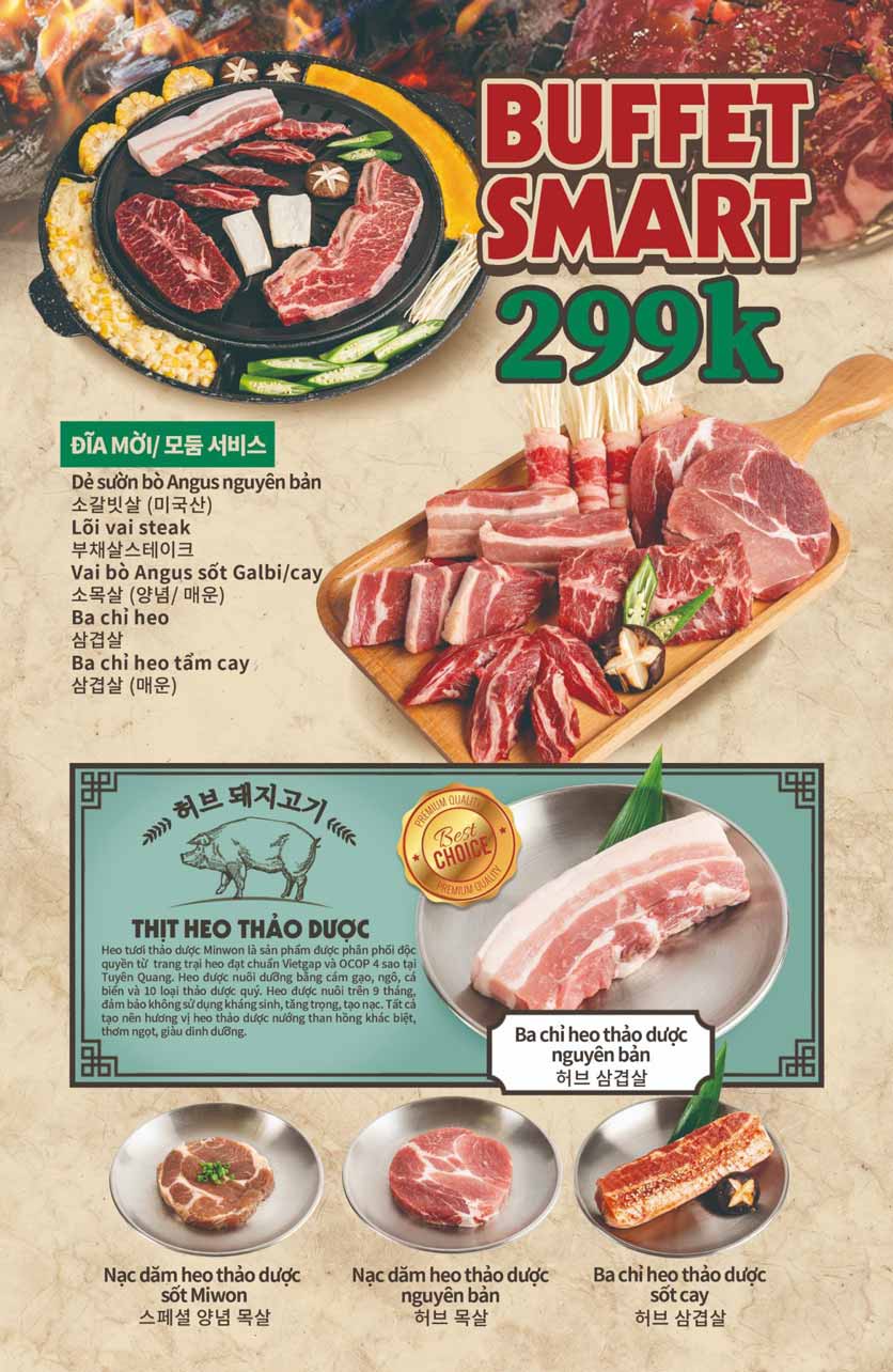 Nhà hàng Min Won BBQ Nguyễn Chánh | Lẩu nướng Hàn Quốc