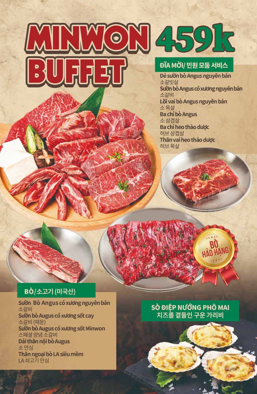 Nhà hàng Min Won BBQ Nguyễn Chánh | Lẩu nướng Hàn Quốc