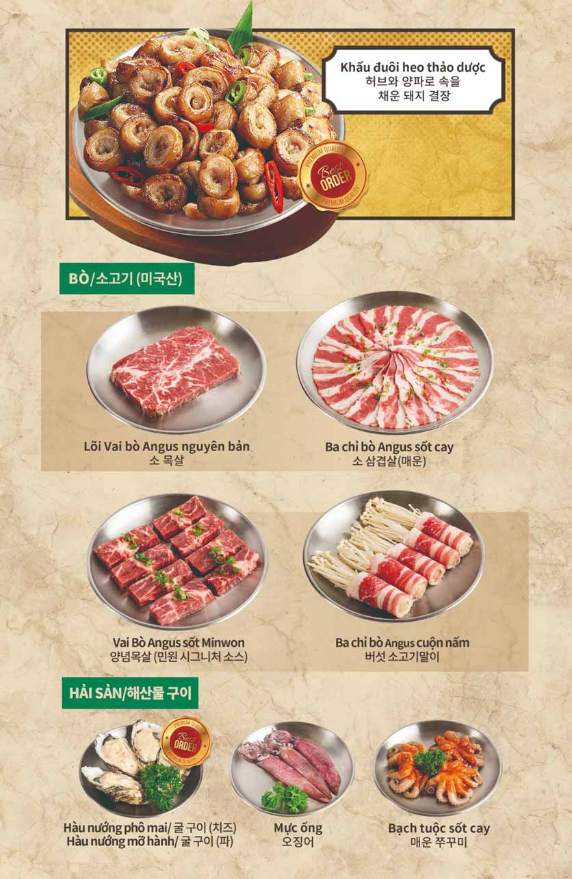 Nhà hàng Min Won BBQ Nguyễn Chánh | Lẩu nướng Hàn Quốc