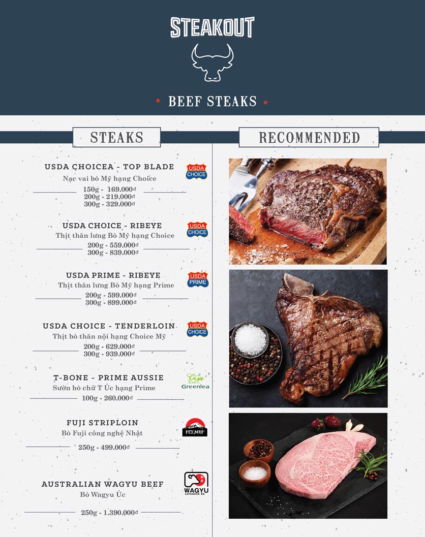 Nhà hàng Steakout - Trần Hưng Đạo - Beefsteak chuẩn vị châu Âu