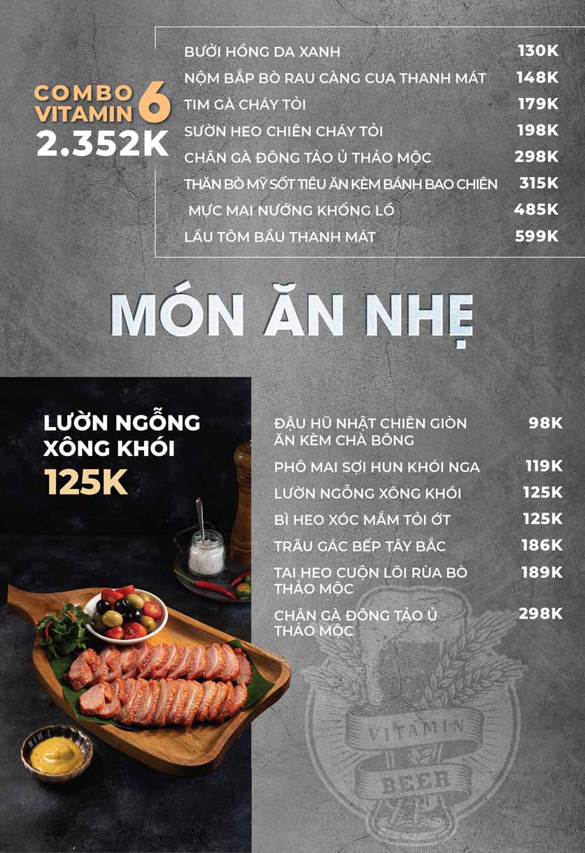 Nhà hàng Vitamin Beer - Nguyễn Văn Tuyết| Đại tiệc món Việt & Bia
