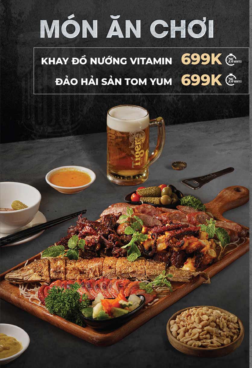 Nhà hàng Vitamin Beer - Nguyễn Văn Tuyết| Đại tiệc món Việt & Bia