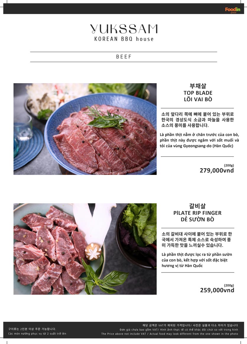 Nướng Yukssam Ô Chợ Dừa - Xem Menu Buffet | Đặt bàn PasGo