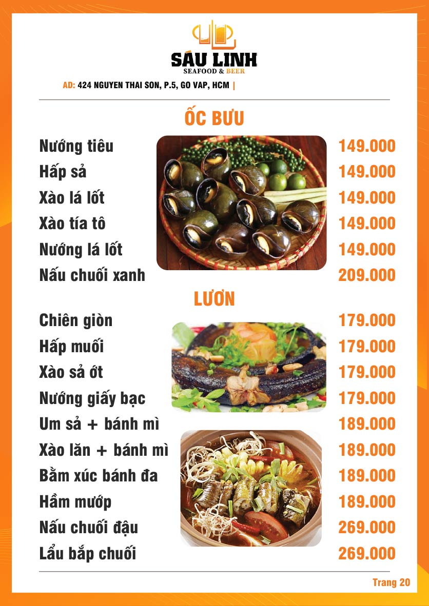 Nhà hàng Sáu Linh Gò Vấp - Thực đơn và ưu đãi mới nhất | PasGo