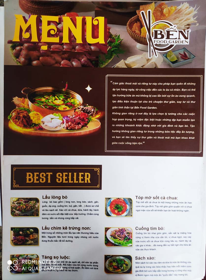Bến - Food Garden Trần Quý Cáp | Ưu đãi mới nhất