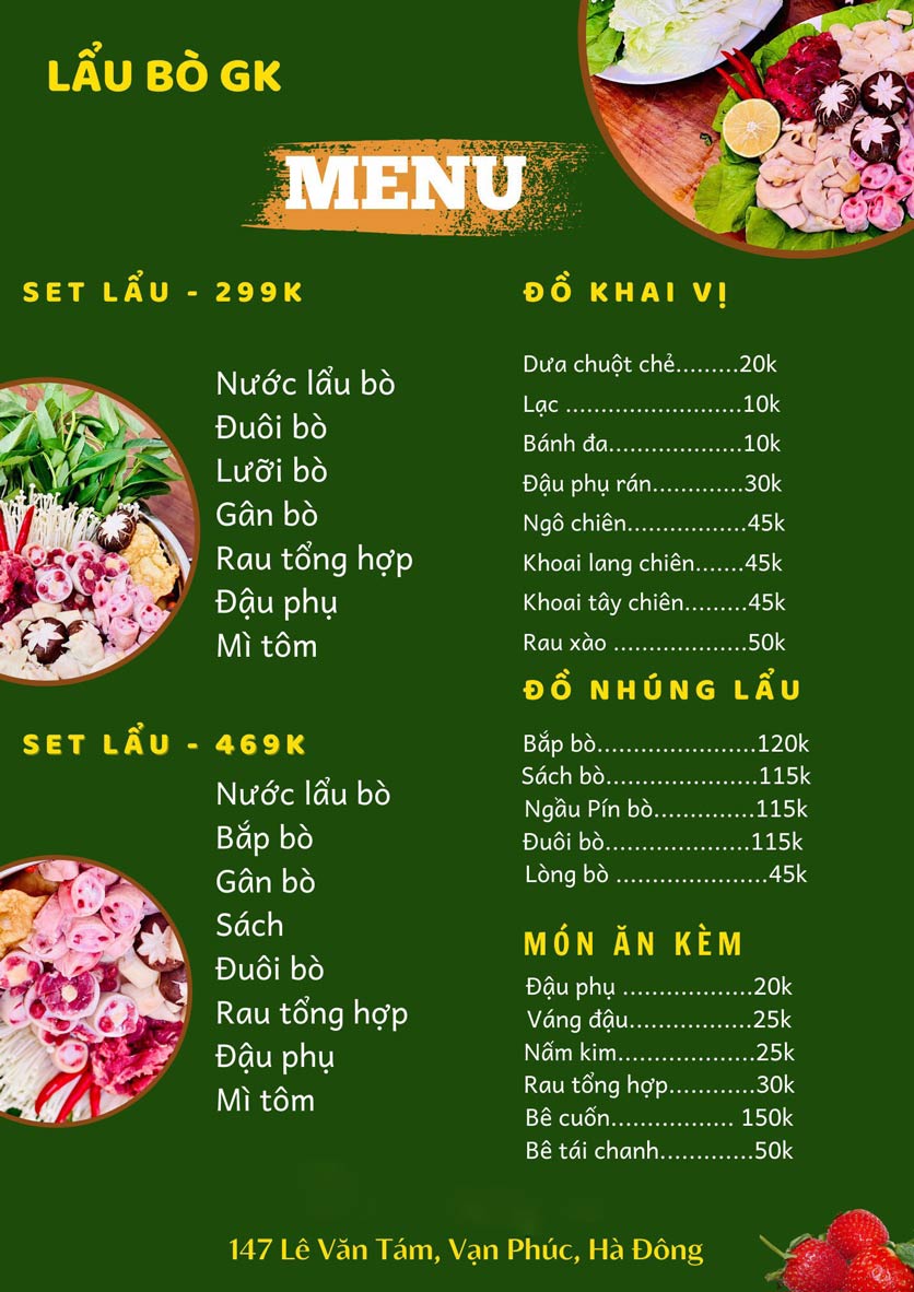 Lẩu Bò GK Lê Văn Tám | Ưu đãi mới nhất