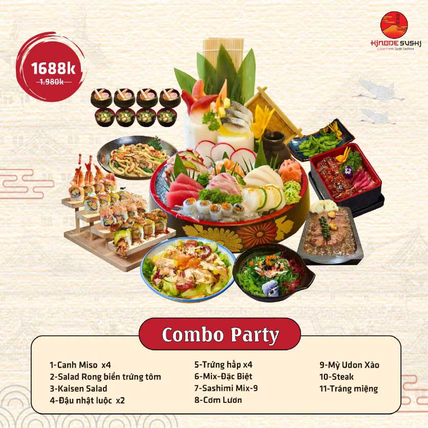 Hinode Deli Sushi Xóm Hà Hồi | XEM NGAY ƯU ĐÃI MỚI PasGo