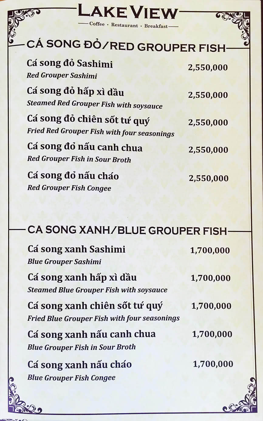 Nhà hàng Lake View - Hoàng Cầu - Cafe, Ẩm thực Á Âu sang trọng