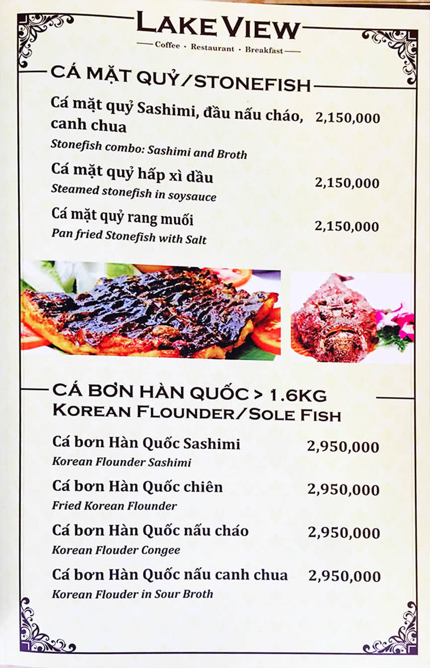 Nhà hàng Lake View - Hoàng Cầu - Cafe, Ẩm thực Á Âu sang trọng