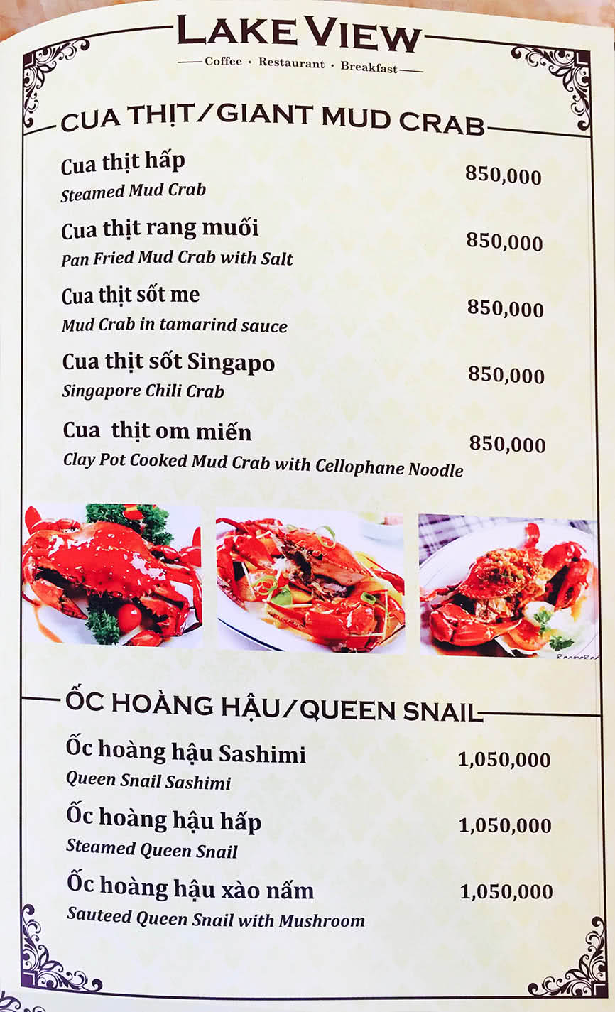 Nhà hàng Lake View - Hoàng Cầu - Cafe, Ẩm thực Á Âu sang trọng