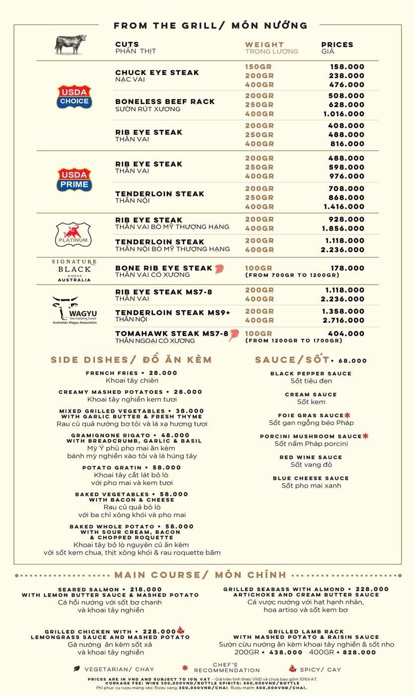 Moo Beef Steak - Nguyễn Thị Định - Ẩm thực Âu Mỹ chính hiệu