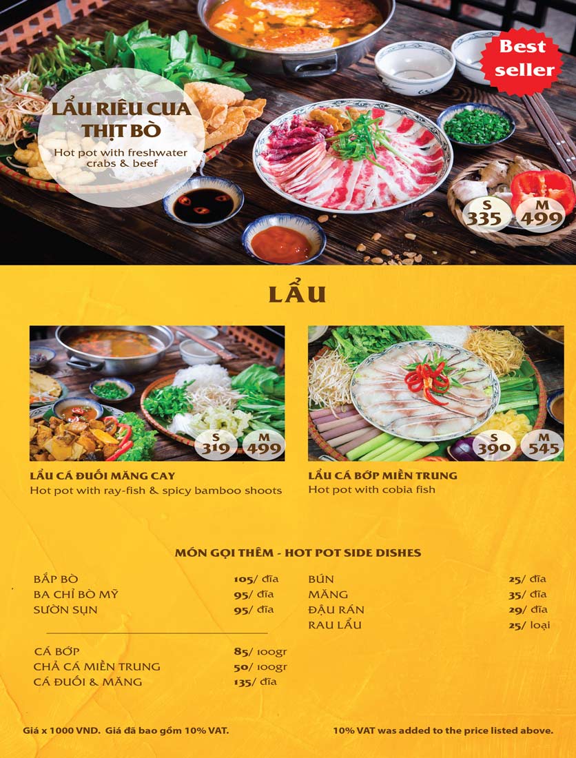 Nhà hàng Vị Quảng Nguyễn Chí Thanh – Hương vị xứ Quảng