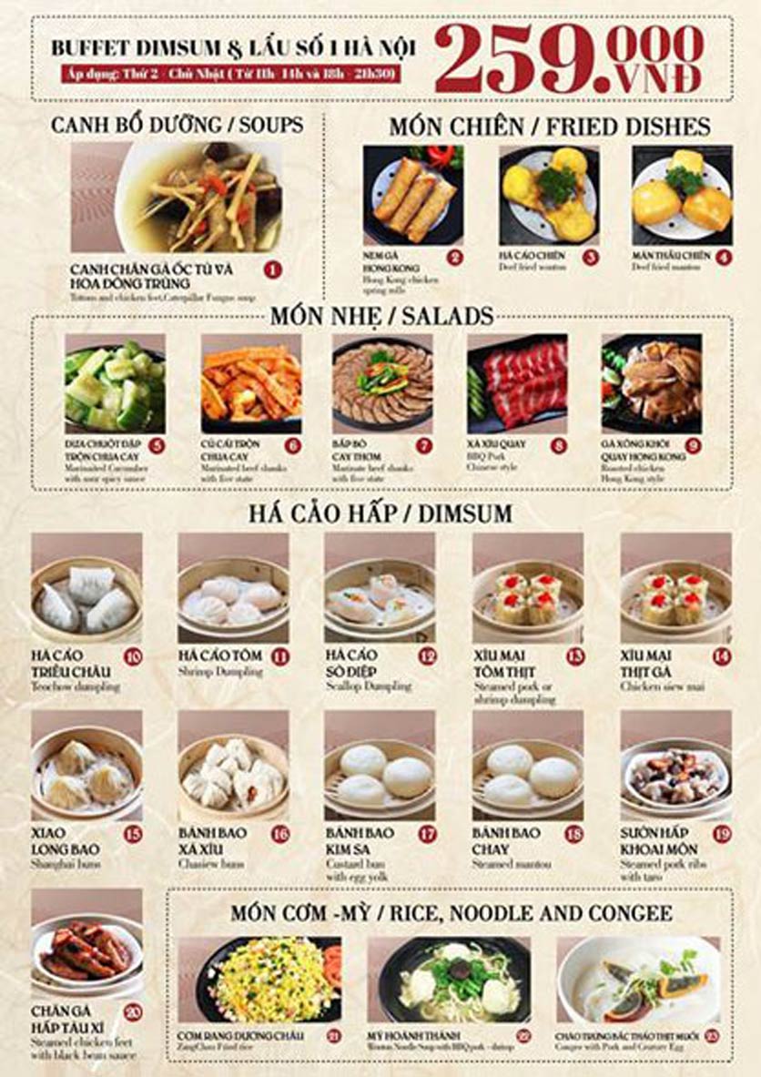 Nhà hàng Dimsum & Lẩu Trung Hoa - FengHuang - Ẩm thực Trung Hoa