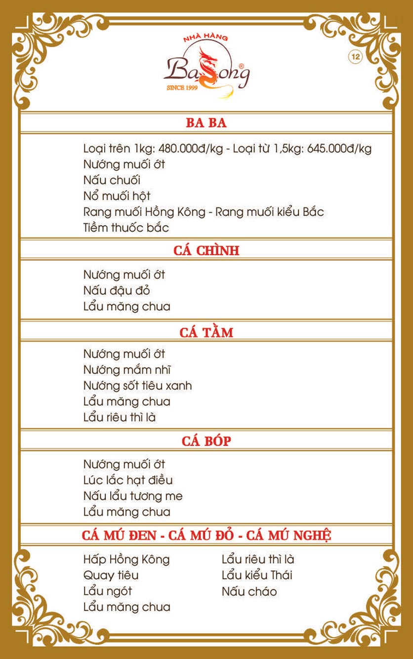 Ba Long – Hồng Đức | Chuyên hải sản và món Việt!