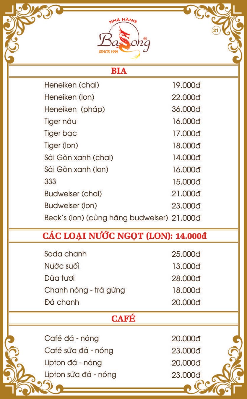 Ba Long – Hồng Đức | Chuyên hải sản và món Việt!