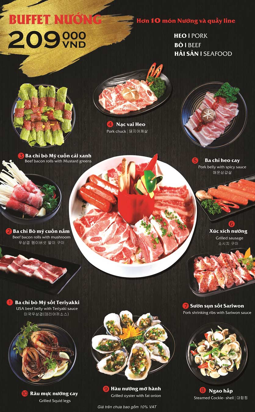 Sariwon - Vincom Bắc Từ Liêm - Buffet lẩu nướng Hàn Quốc