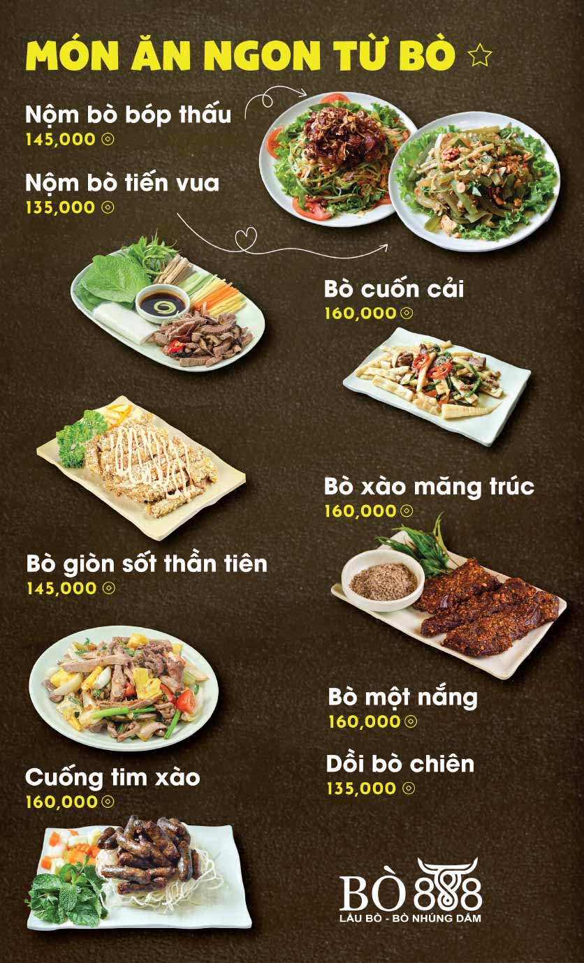 Bò 888 - Nguyễn Văn Lộc | Menu Ưu Đãi | Đặt bàn PasGo