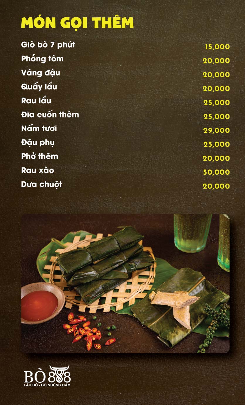 Bò 888 - Nguyễn Văn Lộc | Menu Ưu Đãi | Đặt bàn PasGo