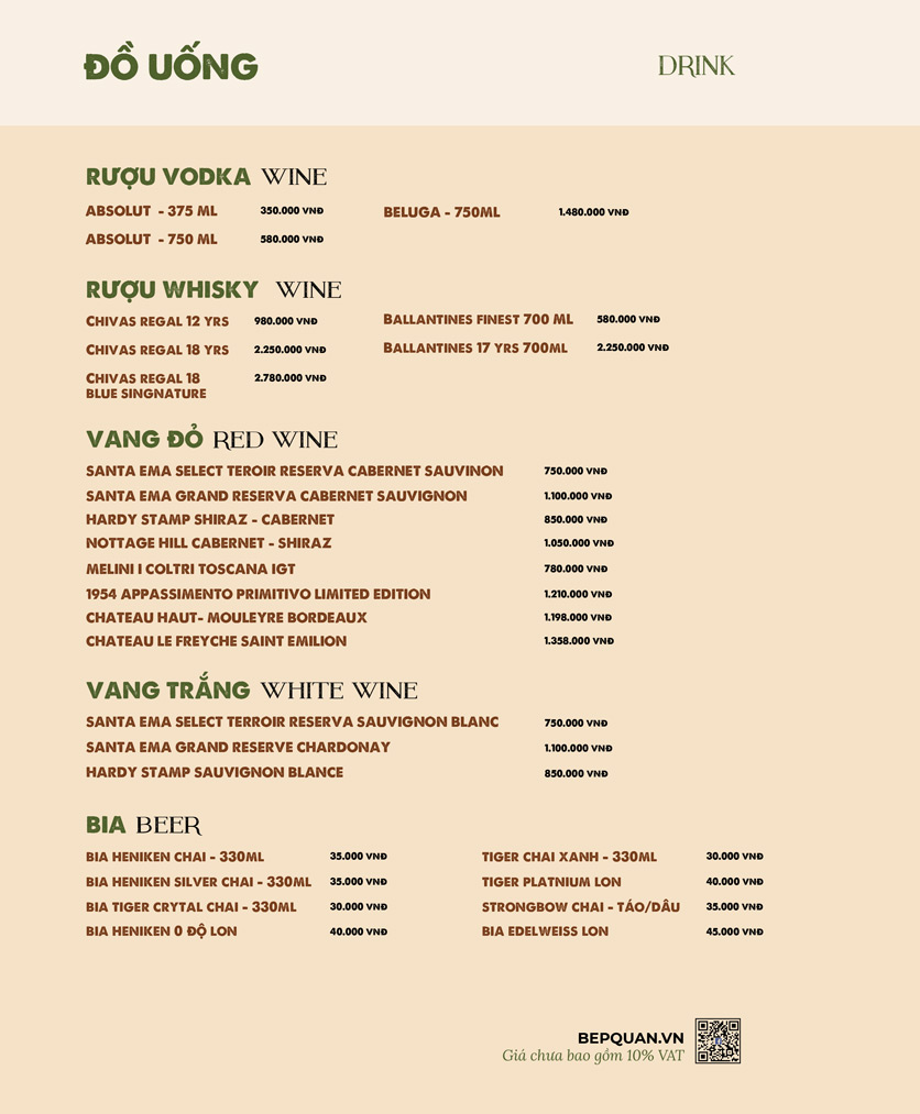 Bếp Quán - Trung Hòa | Không gian Ẩm thực Việt đặc sắc