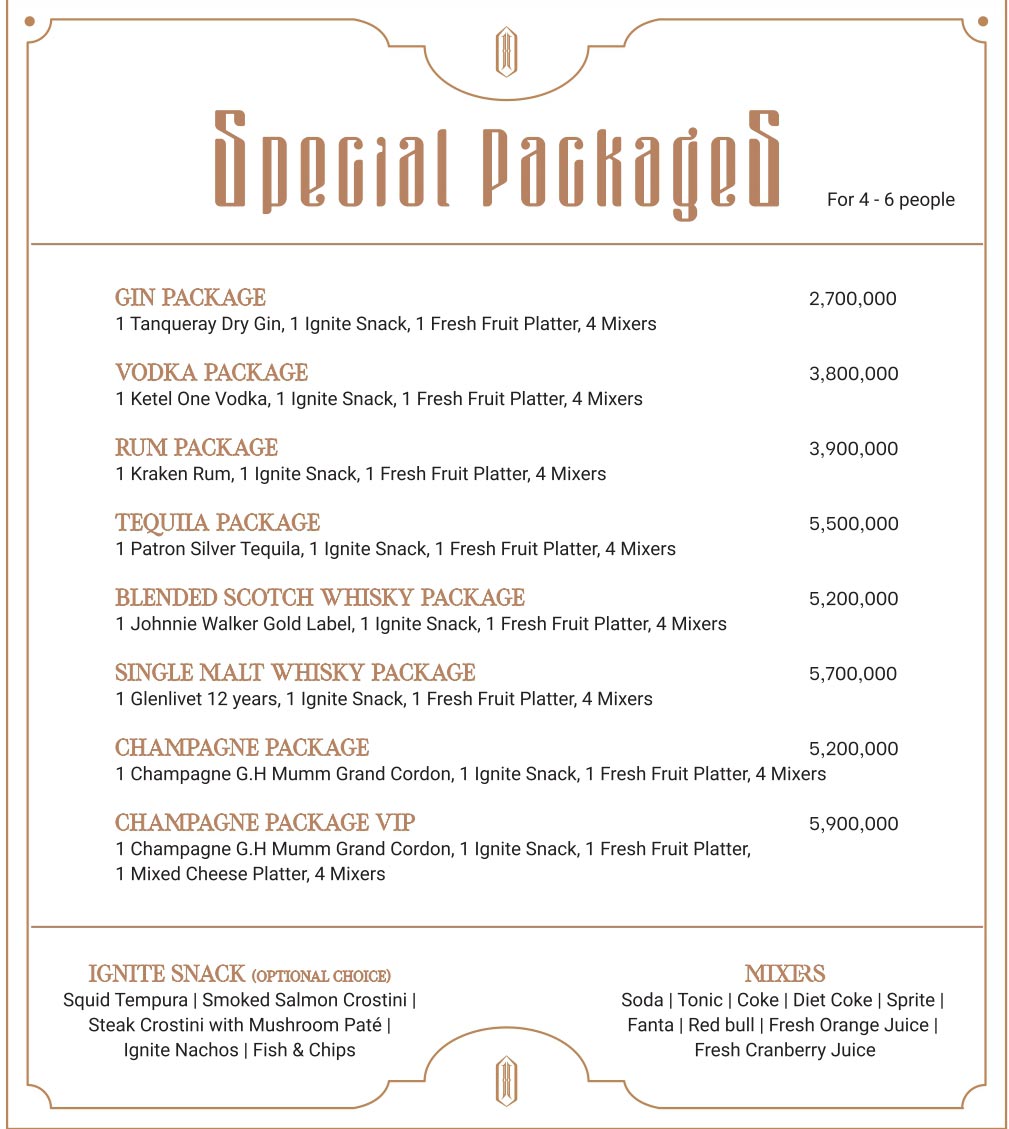 Ignite Sky Bar Đường Thành| Hương vị Á - Âu hảo hạng - PasGo