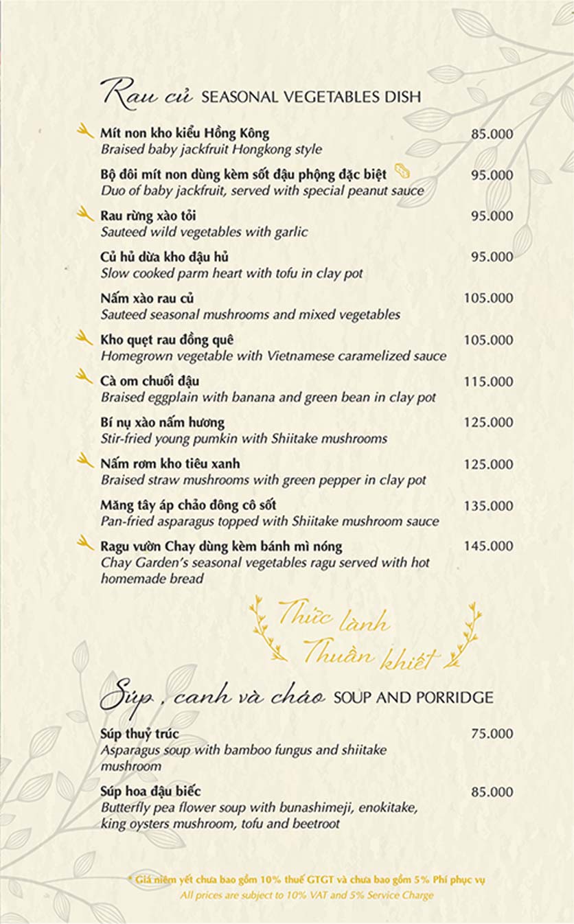 Chay Garden Vegetarian Restaurant & Coffee | Ẩm thực Chay