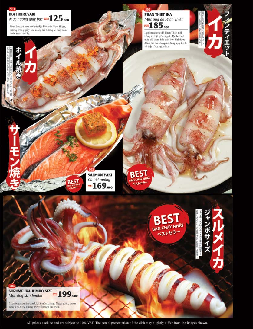 Gyu Shige Ngưu Phồn Đông Du | Xem Menu mới nhất