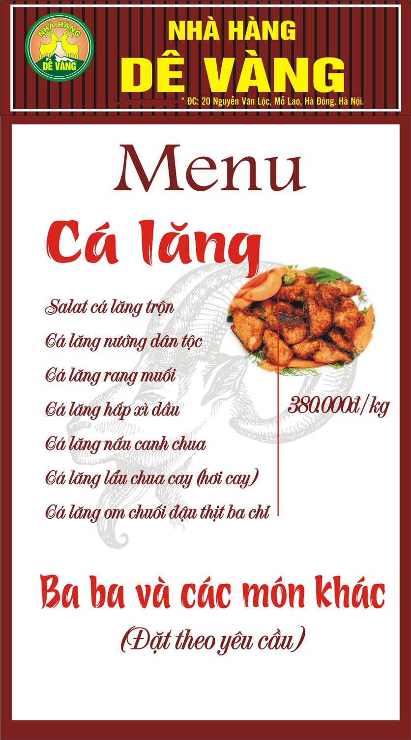 Nhà hàng Dê Vàng - Nguyễn Văn Lộc | Độc đáo món ngon từ dê