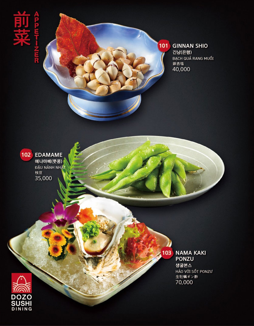 Nhà hàng Dozo Sushi Dining – Landmark 81 | Ẩm thực Nhật Bản