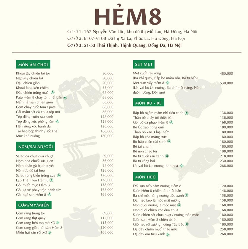 Nhà hàng Hẻm 8 - Thái Thịnh| Chuyên Món Việt & món Thái Lan - PasGo