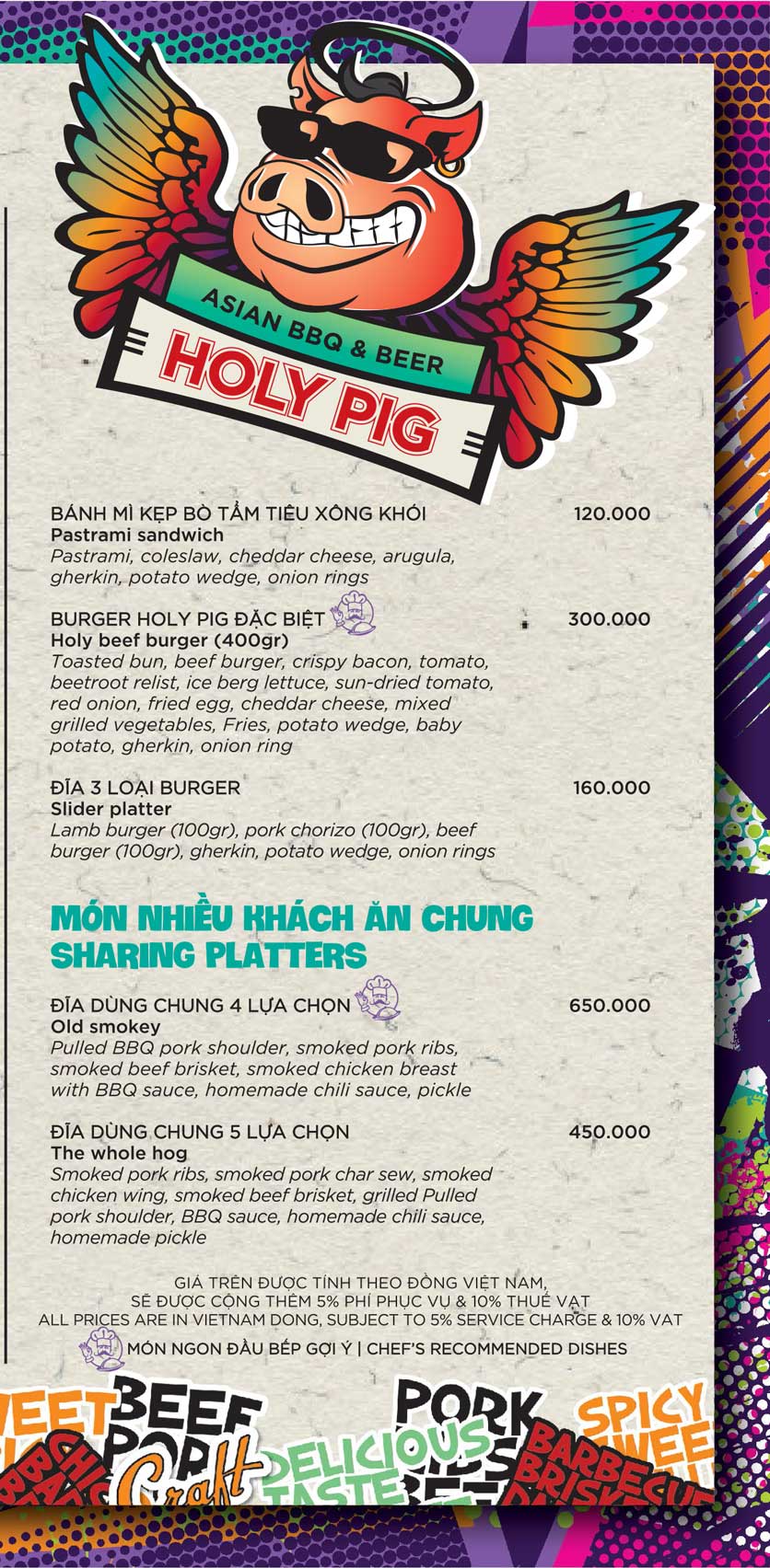 Nhà hàng Holy Pig - Cocobay Đà Nẵng | Bùng nổ cùng ẩm thực Mỹ