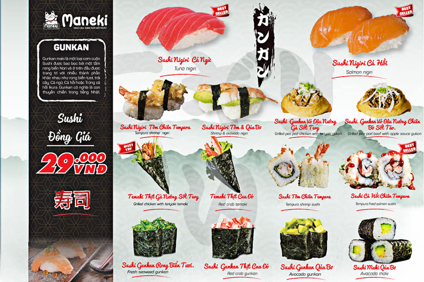 Maneki Neko Deli Vincom Đồng Khởi – Ẩm thực Nhật