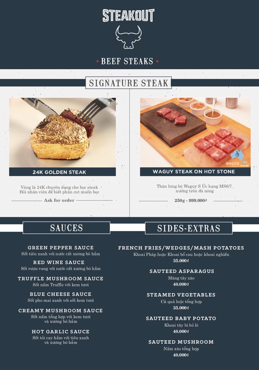 Nhà hàng Steakout - Trần Hưng Đạo - Beefsteak chuẩn vị châu Âu