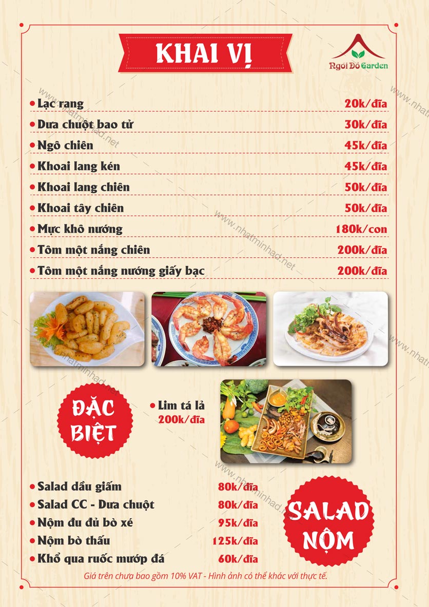 Nhà hàng Ngói Đỏ Garden - Nguyên Hồng | Ẩm thực Việt