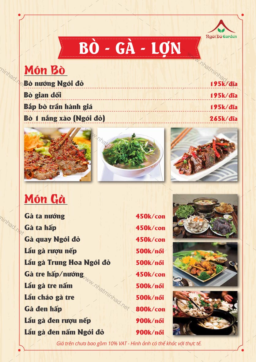 Nhà hàng Ngói Đỏ Garden - Nguyên Hồng | Ẩm thực Việt