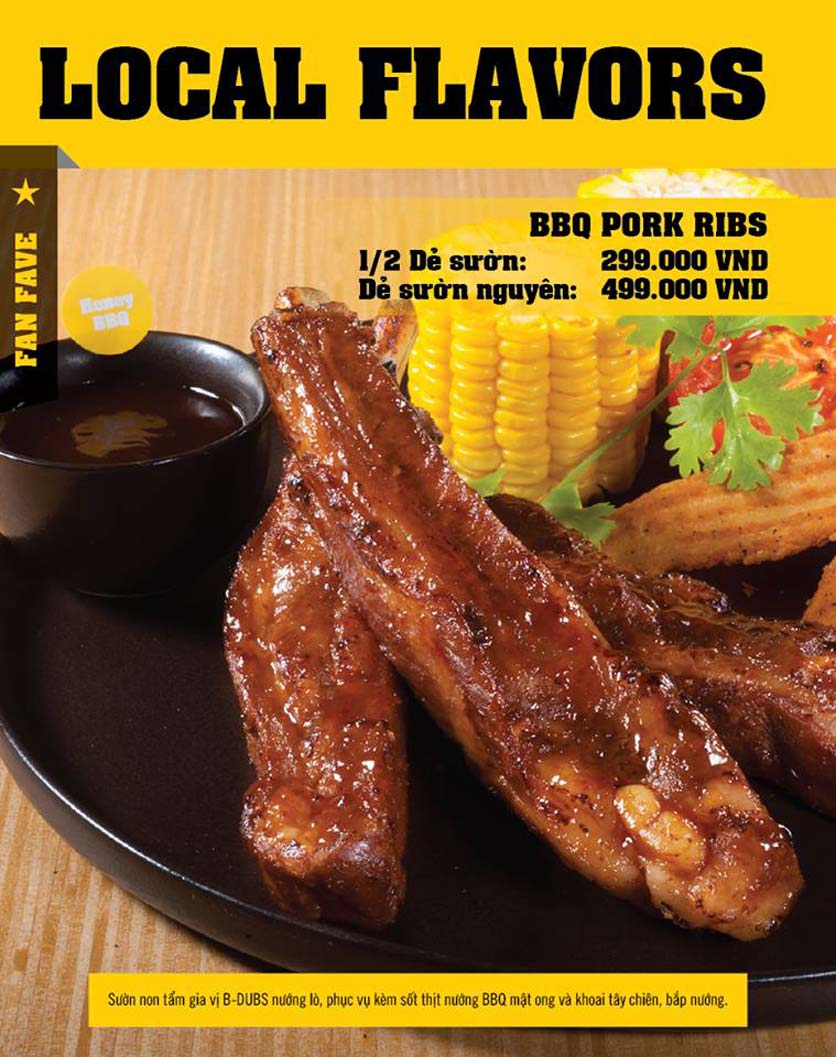 B-Dubs Sư Vạn Hạnh– Phong cách Mỹ, Nhà hàng thể thao