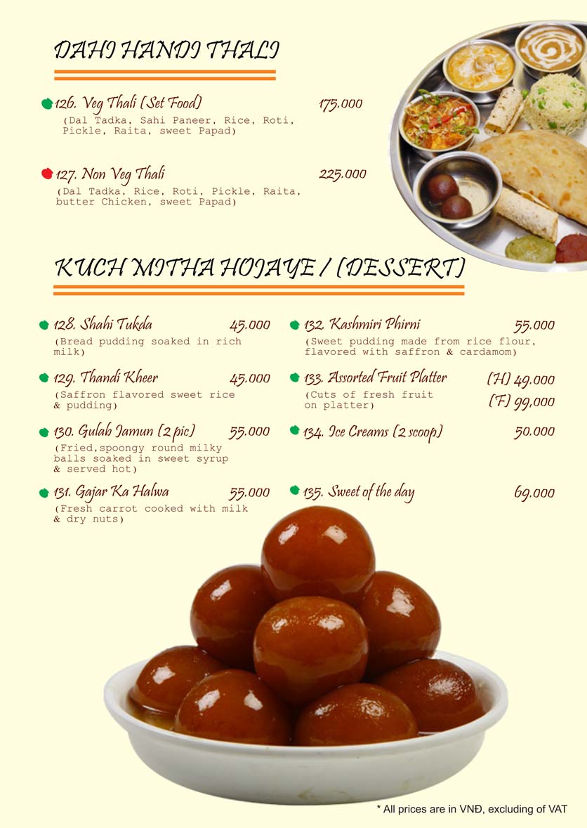 Dahi Handi Indian Restaurant Phú Mỹ Hưng | Món ăn Ấn Độ