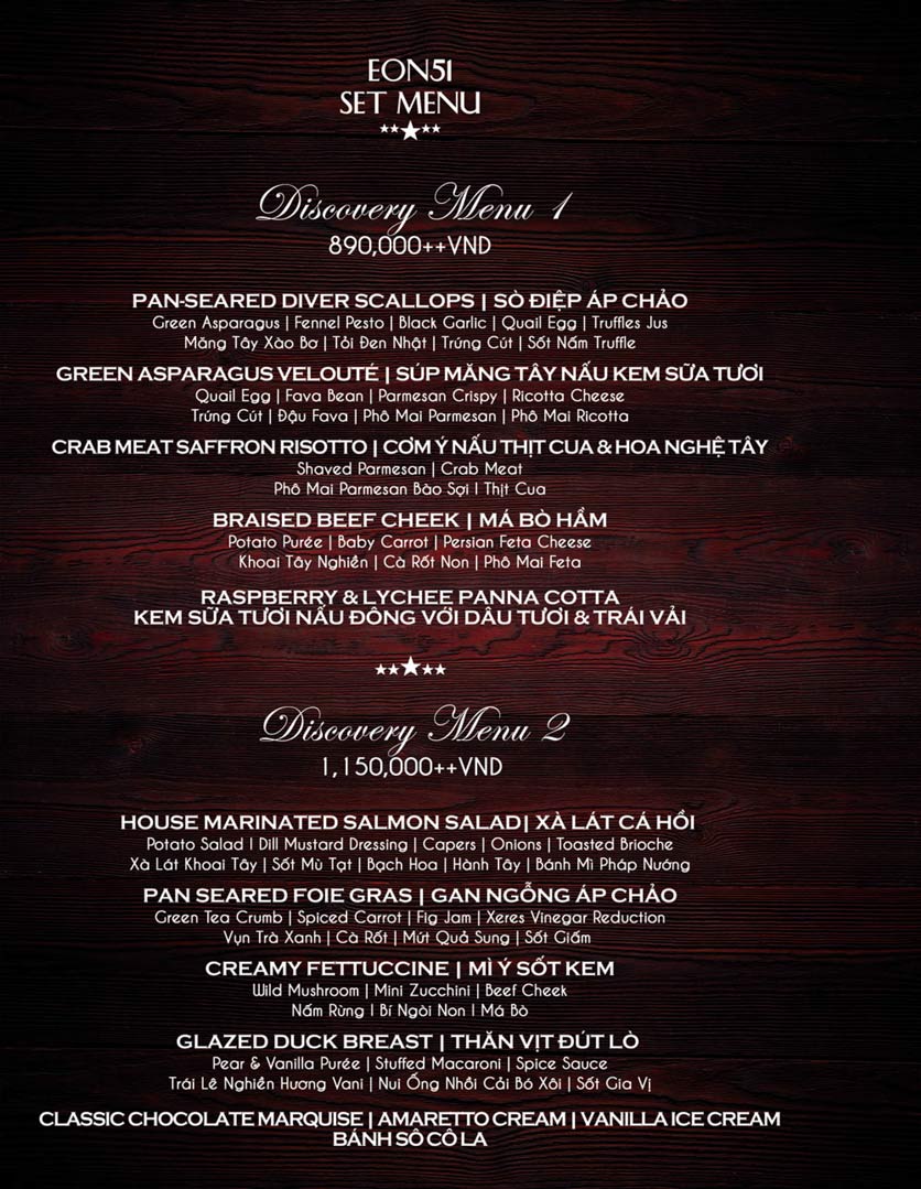 Nhà Hàng EON51 Restaurant & Lounge - Tầng 51 Bitexco | Pasgo.vn