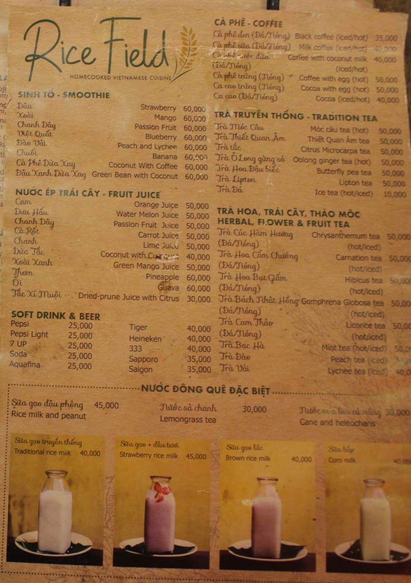 Rice Field Hồ Tùng Mậu– Thế giới ẩm thực Việt đa dạng!