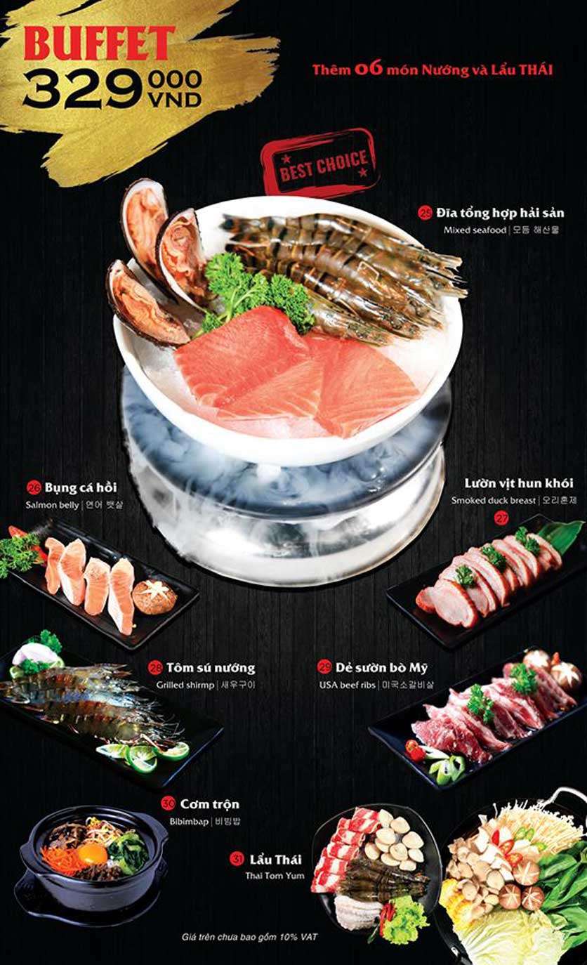 Sariwon - Vincom Bắc Từ Liêm - Buffet lẩu nướng Hàn Quốc
