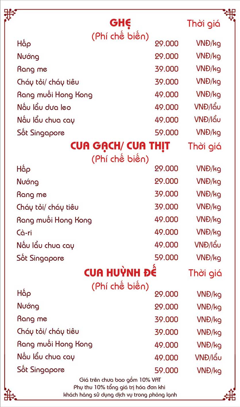 Nhà hàng Sepia - Thủ Đức - Hải Sản Tươi Sống, Cao Cấp