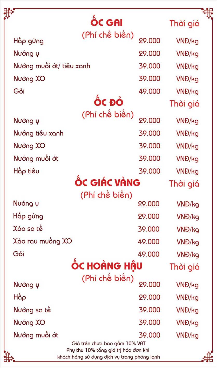 Nhà hàng Sepia - Thủ Đức - Hải Sản Tươi Sống, Cao Cấp