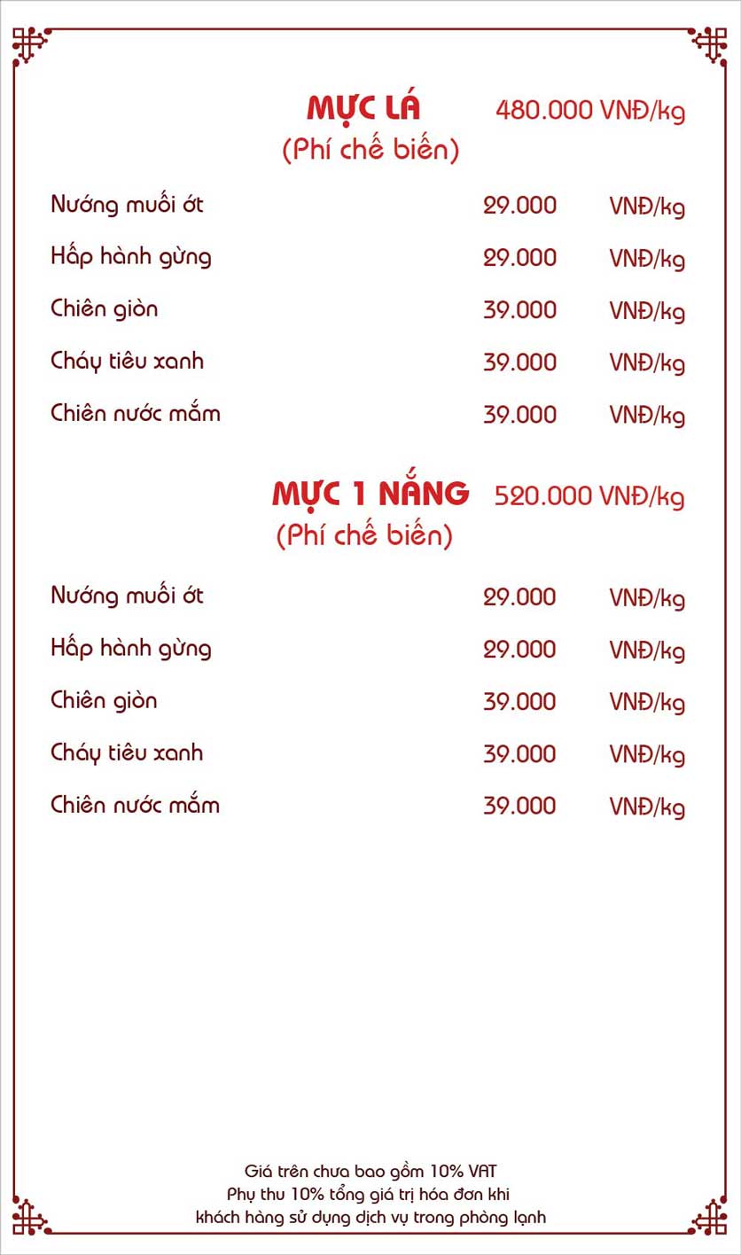 Nhà hàng Sepia - Thủ Đức - Hải Sản Tươi Sống, Cao Cấp