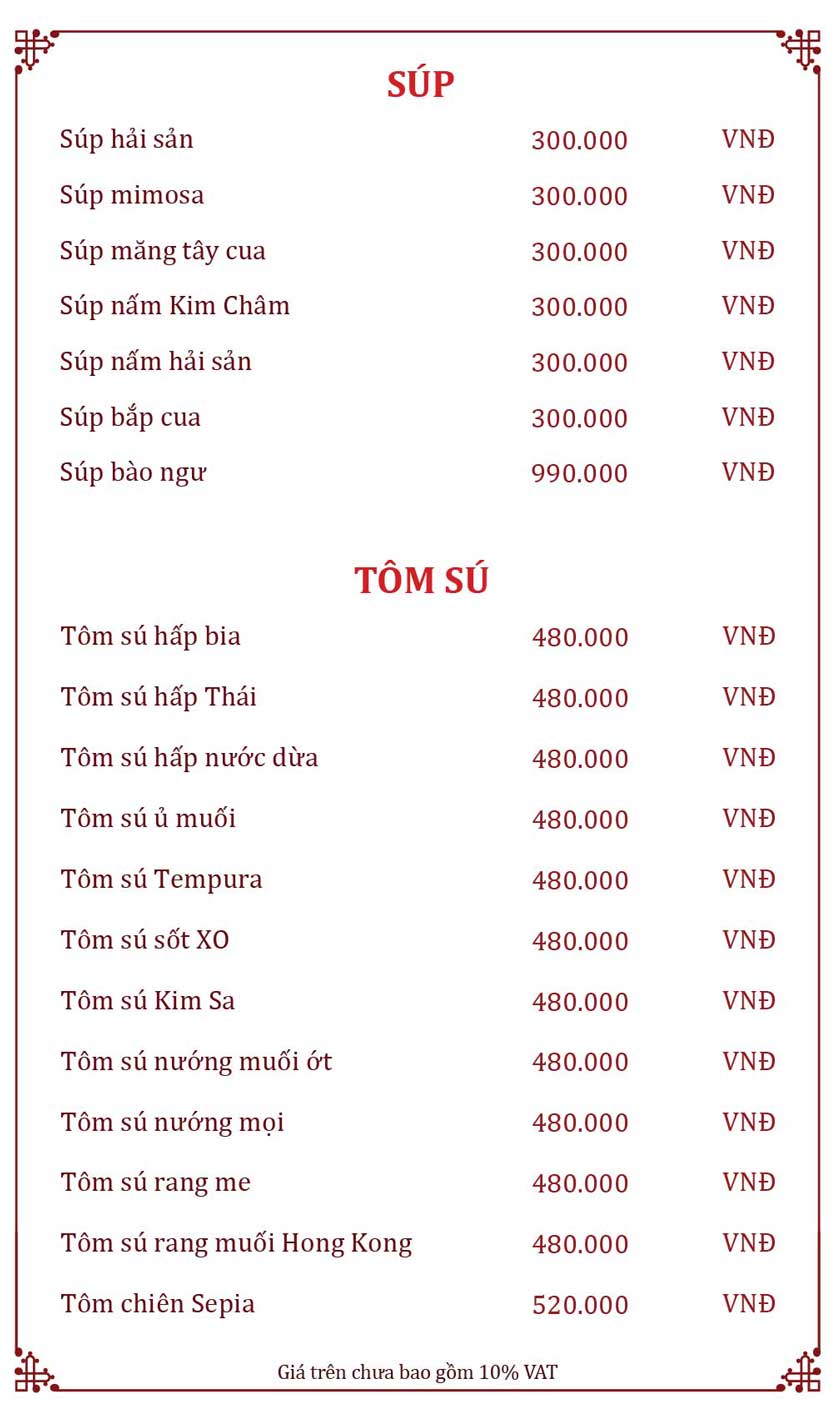 Nhà hàng Sepia - Thủ Đức - Hải Sản Tươi Sống, Cao Cấp