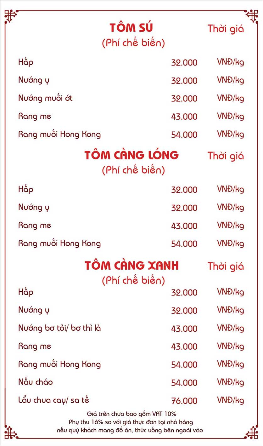 Nhà hàng Sepia - Thủ Đức - Hải Sản Tươi Sống, Cao Cấp